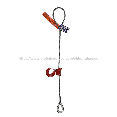 Galvanized Steel Wire Rope Ferrules Sling With Stainless Eyes Terminal ...