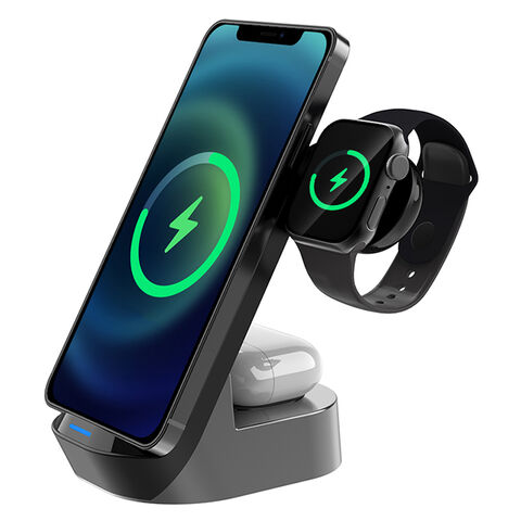 Buy Wholesale China Free Logo 3 In1 Wireless Charger 15w Fast Charging ...