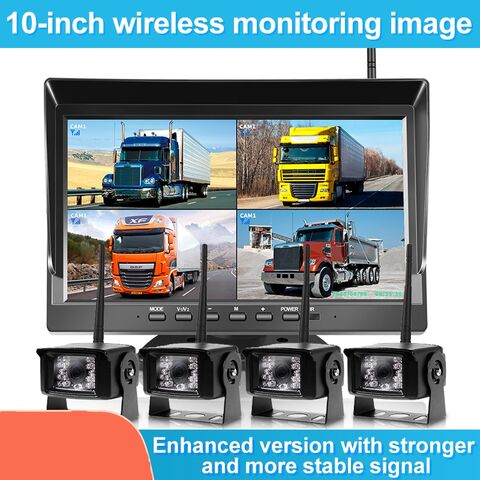 10 Inch 4ch Wireless Reverse Aid System Wireless Security Backup Camera ...
