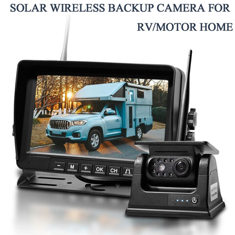 Wireless Solar Panel Battery Backup Camera System,blind Area Reverse ...