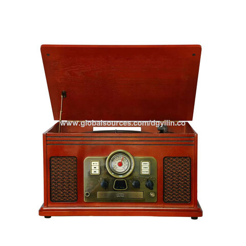 Buy Wholesale China Classic Retro Modern Wooden Turntable Cd Player Am ...