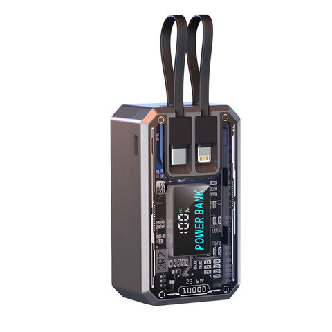 Buy Wholesale China Top Seller Portable Powerbank Transparent Shell Led ...