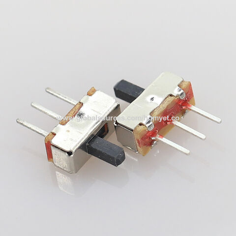 Slide Switch Ss-12d00 1p2t Single Row 3 Pins 2-gear Vertical Dip Type ...