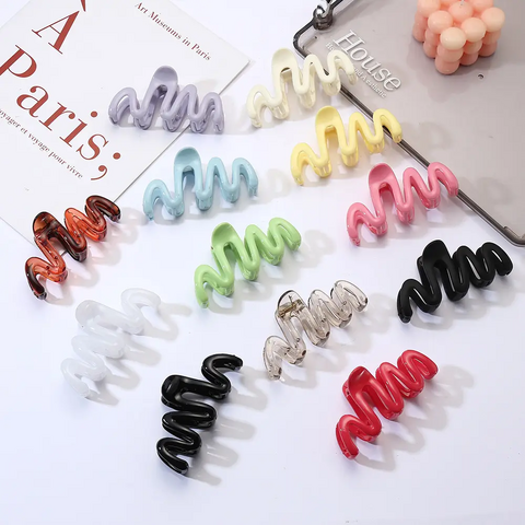 Songmay New Fashion Summer Large Hair Clip Light Color Acrylic Hair ...
