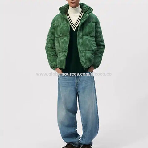 Factory Price Fashion Style Custom Foam Down Jacket Cotton-padded Men's ...