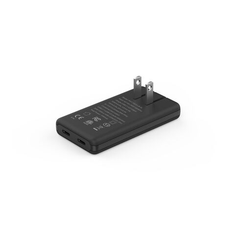 Buy China Wholesale Dual Usb C Port 65w/70w Portable Slim Wall Charger ...