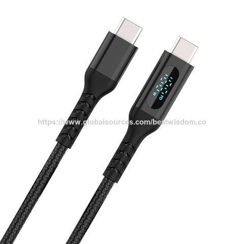 Buy Wholesale China New Smart Digital Display Data Cable Pd100w Metal ...