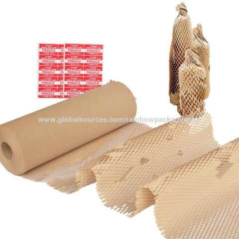 Recycled Honeycomb Packing Paper Wrap Bubble Cushioning Wrap For ...