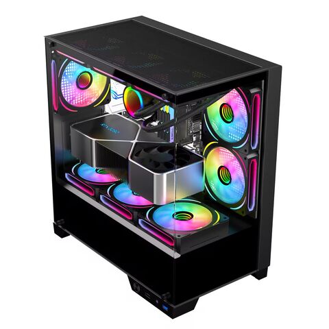 Fpmax Micro Atx Gaming Pc Case Tempered Glass Full View Gaming Computer ...