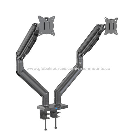 Buy Wholesale China V-mounts Gas Spring Dual Arm Monitor Mount With Usb ...