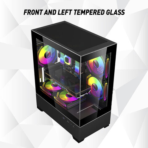 High End Gaming Pc Case Full Glass Frameless Mini Atx Matx Desktop Case ...