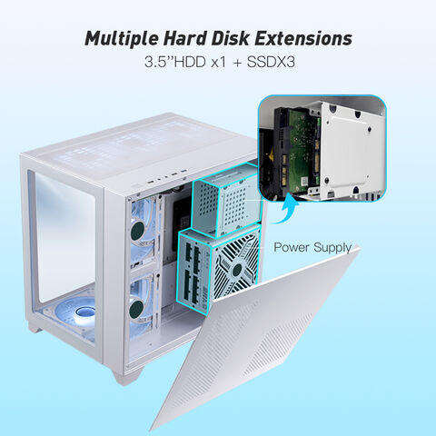 Buy China Wholesale Oem Gaming Pc Case With Infinity Tempered Glass And ...