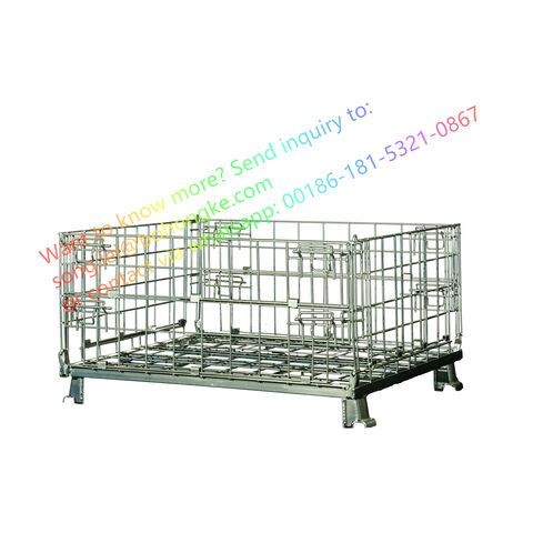 Bhk37 Front Opening Heavy Duty Steel Wire Mesh Cage Container $63 ...