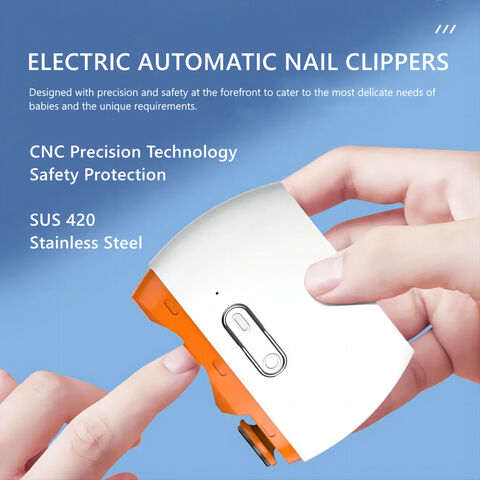 Efficient Electric Automatic Nail Clippers - Finger & Toenail Trimmer ...