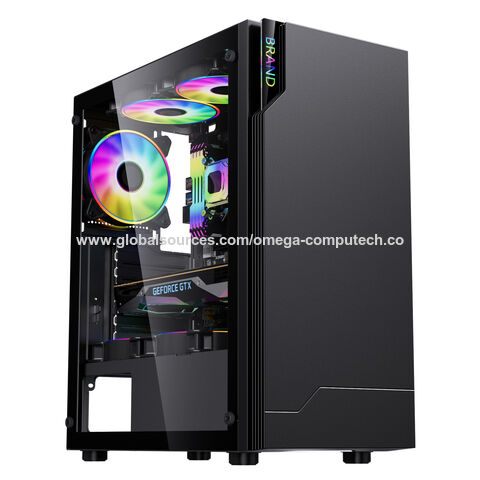 Oem/odm F355-30 Classic Atx Gaming Pc Casing Atx Side Tempered Window ...