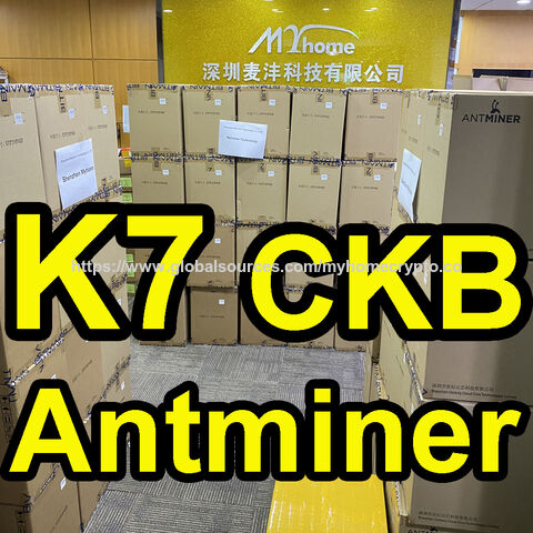 In Stock High Profit Antminer K7 63.5t 58t Ckb Miner Bitmain Ka3 L7 D9 E9 Pro S21 T21 Ks3 Ks5 K7 ...