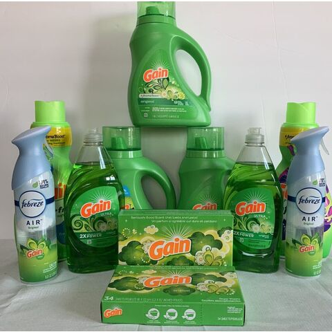 Gain Laundry Detergent Dishwashing Liquid Fabric Softener Air ...