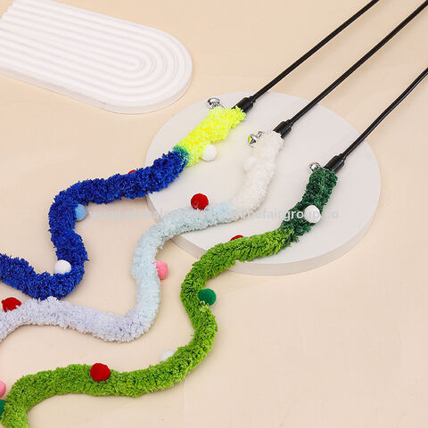Cat Interactive Toys Coarse Wool Teaser Cat Stick Ins Wind Fresh Color ...