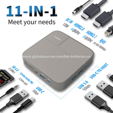 8k 30hz Usb C Docking Station Rj45 Dual Monitor 4k 60hz Dual Hdmi Sd ...
