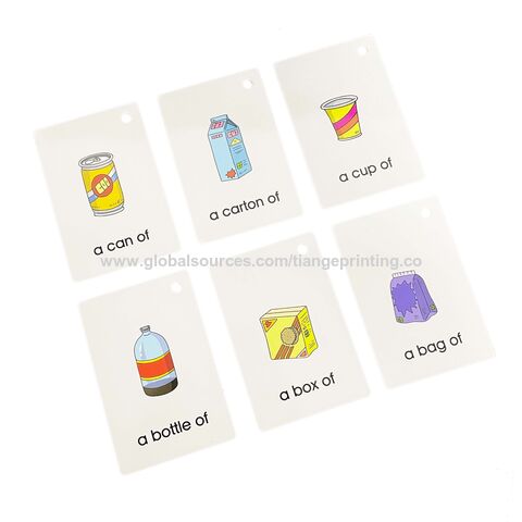 Flash Card Printer Custom Children Kids Flash Cards/cognitive Cards ...