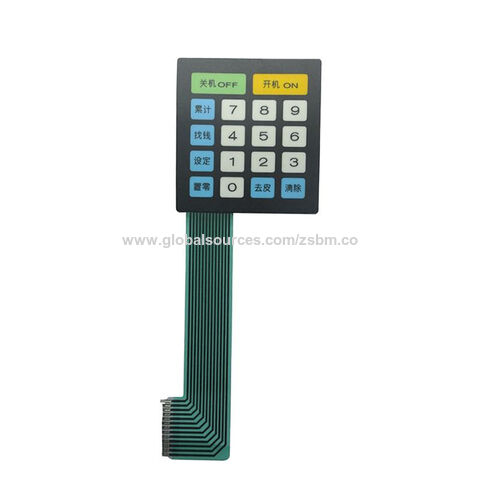 Matrix Array 16 Key Metal Dome Touch Film Switch Keyboard - China ...