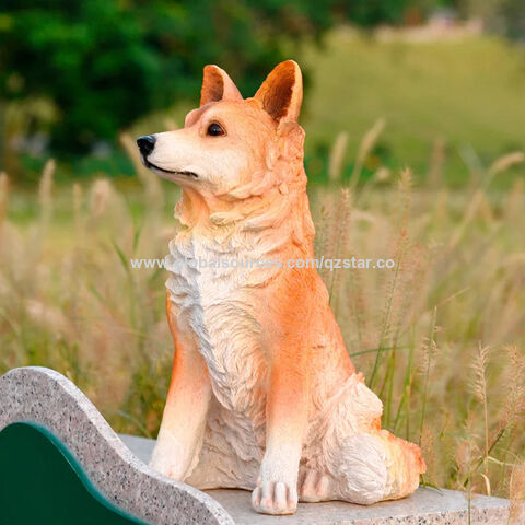 Modern Garden Sculpture Life Like Animal Realistic Dog Indoor Outdoor ...