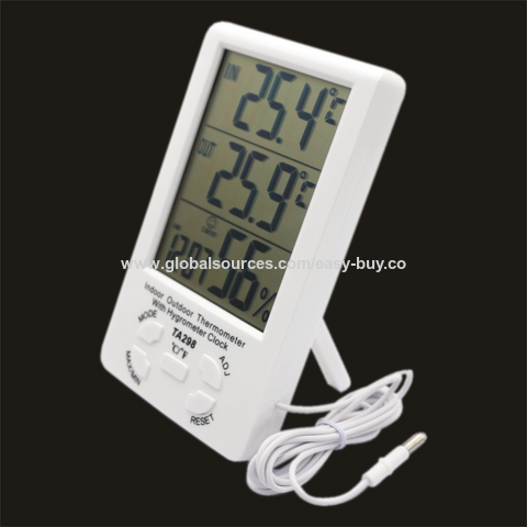 Temperature & Humidity Meters Lcd Digital Thermometer Humidity Clock ...