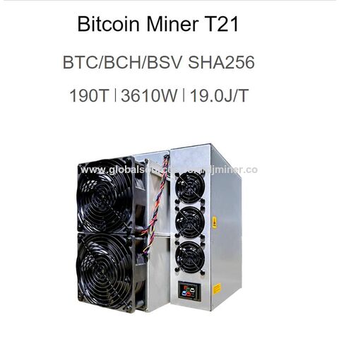 Antminer Btc Bitcoin Miner Machine Much Cheaperantminer T21 190th ...