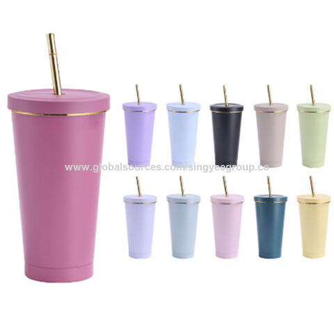 Phnom Penh Simple Solid Color Sippy Cup Stainless Steel Large Capacity ...