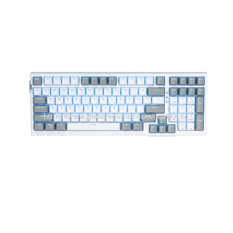 98% Rainbow Backlit Mechanical Gaming Keyboard, Customized Macro, 98 ...