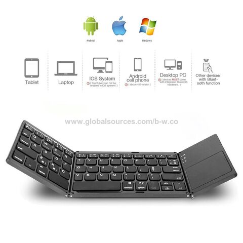 Buy Wholesale China Ergonomic Slim Portable Mini Folding Keyboard ...
