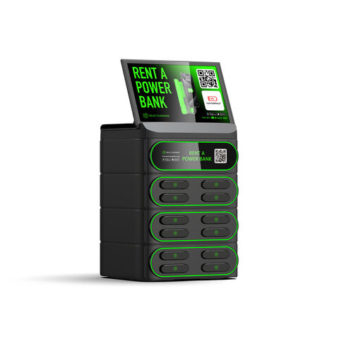 5000mah Battery 12 Slots Power Station Stacking Rental Chargers With ...