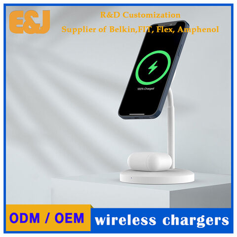 High Quality Magnetic Wireless Charging 2 In 1 Wireless Charger Stand ...