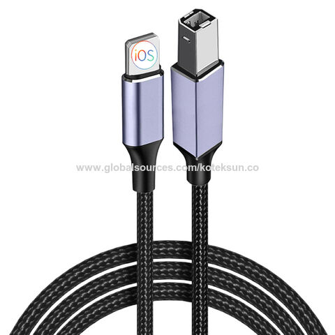 Lightning To Midi Cable, Usb Otg Type B Cable From Iphone, Ipad To Midi ...