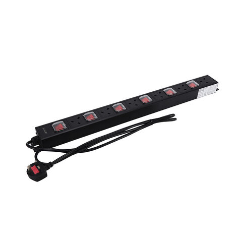 New Arrival 6 Way Uk Standard 45 Degree Pdu With Individual Switch ...