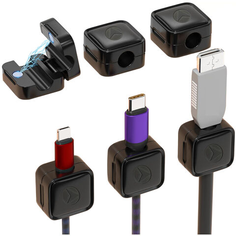 Magnetic Cable Organizer Cell Phone Digital Cable Organizing Wire Snap ...