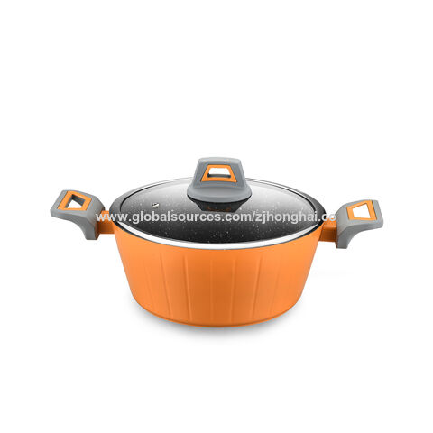 Oem/odm Induction Cookware Sets--12pcs Granite` Pumpkin Nonstick Pots ...