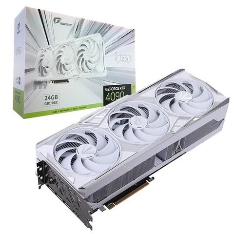 Colorful Igame Geforce Rtx 4090 Vulcan W Oc 24gb White Graphics Card ...
