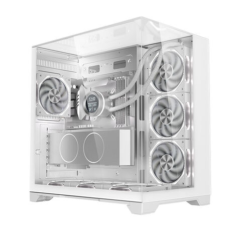 Novel Panoramic Colorful Gaming Pc Case Three Sided Tempered Glass ...