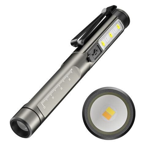 High Quality Three Light Source Mini Pen Light Built-in Battery Type-c ...
