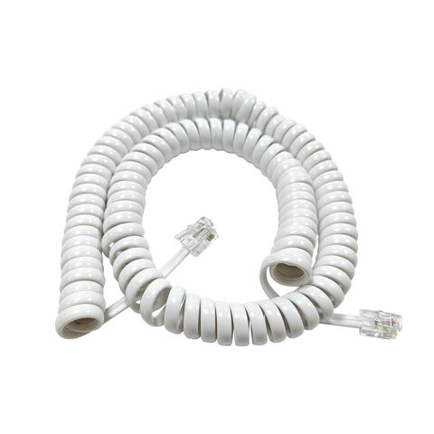 Landline Phone Handset Cable 4p4c Rj9 Rj22 Rj11 Coiled Telephone ...
