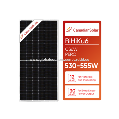 Canadian Solar Panels Bificial Pv Panel 182mm Solar Cell Half Cell Pecr ...