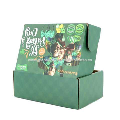 Bulk Buy China Wholesale Custom Green Color Printing Corrugated Mailer ...