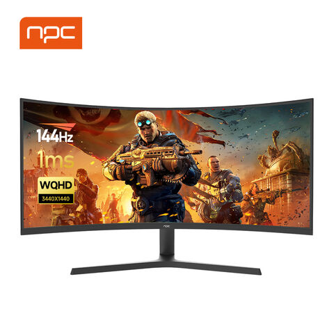 Aiwa /npc Brand Supplier 34 Inch Monitor 21:9 Curved Gaming Monitor Qhd 2k 180hz 240hz Va Pc ...