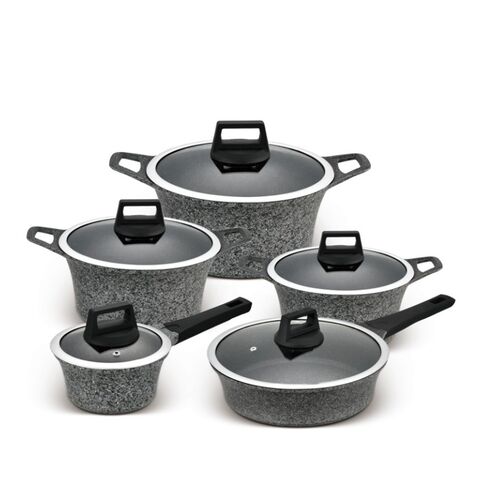 High Quality Aluminum Die Cast Non Stick Granite Cooking Pot Cookware ...