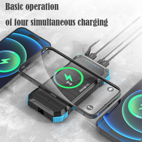 Bulk Buy China Wholesale Wireless Solar Power Bank 20000mah, Usb-c 22 ...