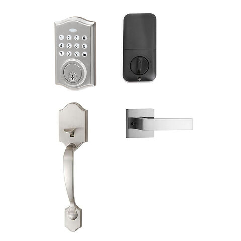 Security Electronic Lockset Door Handle Key Pick Set Locks Digital ...