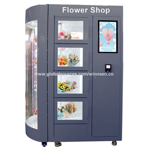 Winnsen Fresh Flower Odm Bouquet Vending Machine With Cooling System ...