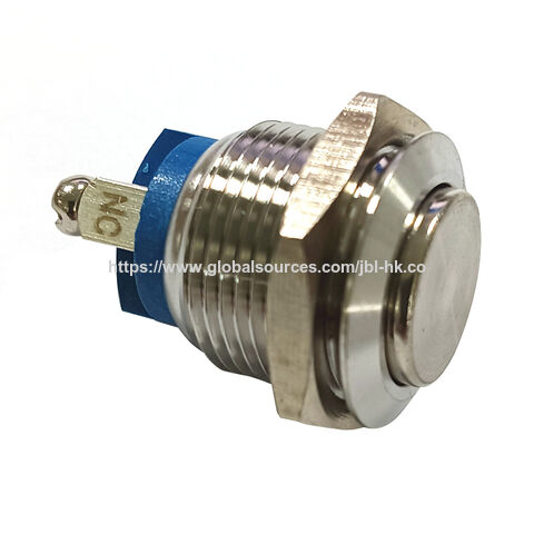 16mm Nc Sus Metal Pushbutton Switch With 5a Current Rating 50000 Cycles ...