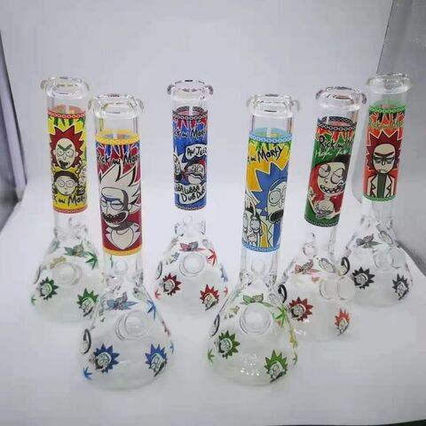 Buy China Wholesale Custom Available Glow In Dark Rick And Morty Glass ...